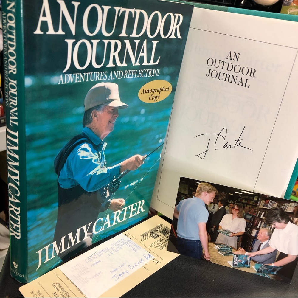 President Jimmy Carter Autographed 1988 Book An Outdo… - Gem